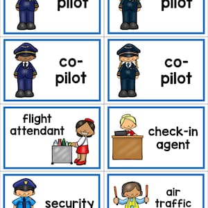 Airport Dramatic Play, Dramatic Play Center Kit, Airplane Pretend Play ...