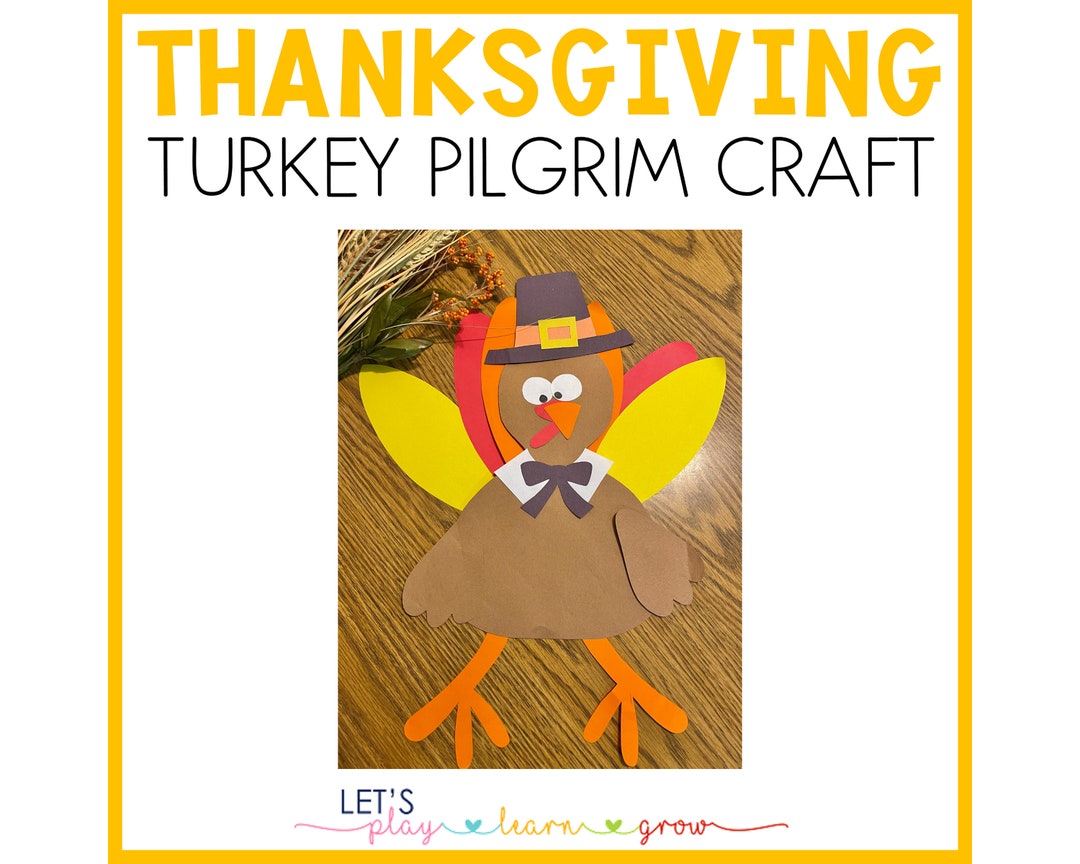 Thanksgiving Turkey Pilgrim Craft: Homeschool Unit Study - Etsy