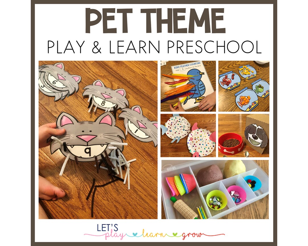 Pet Theme Preschool Curriculum: Play-based Learning Activities - Etsy