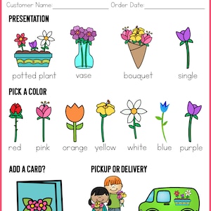 Flower Shop Dramatic Play Center Kit: Florist Pretend Play - Etsy