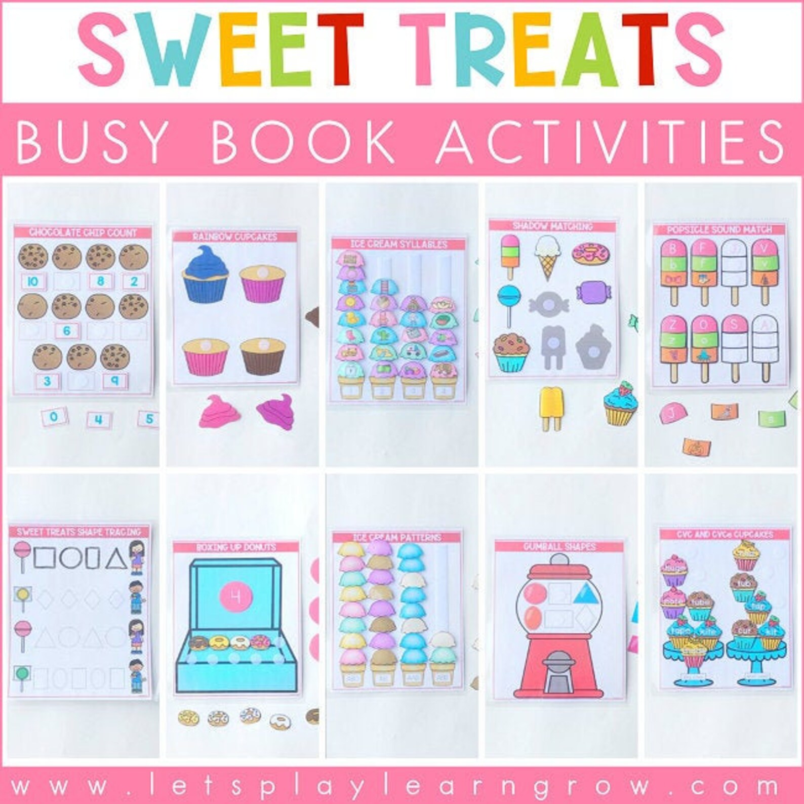 Sweet Treats Themed Busy Binder Activity Binder Homeschool | Etsy