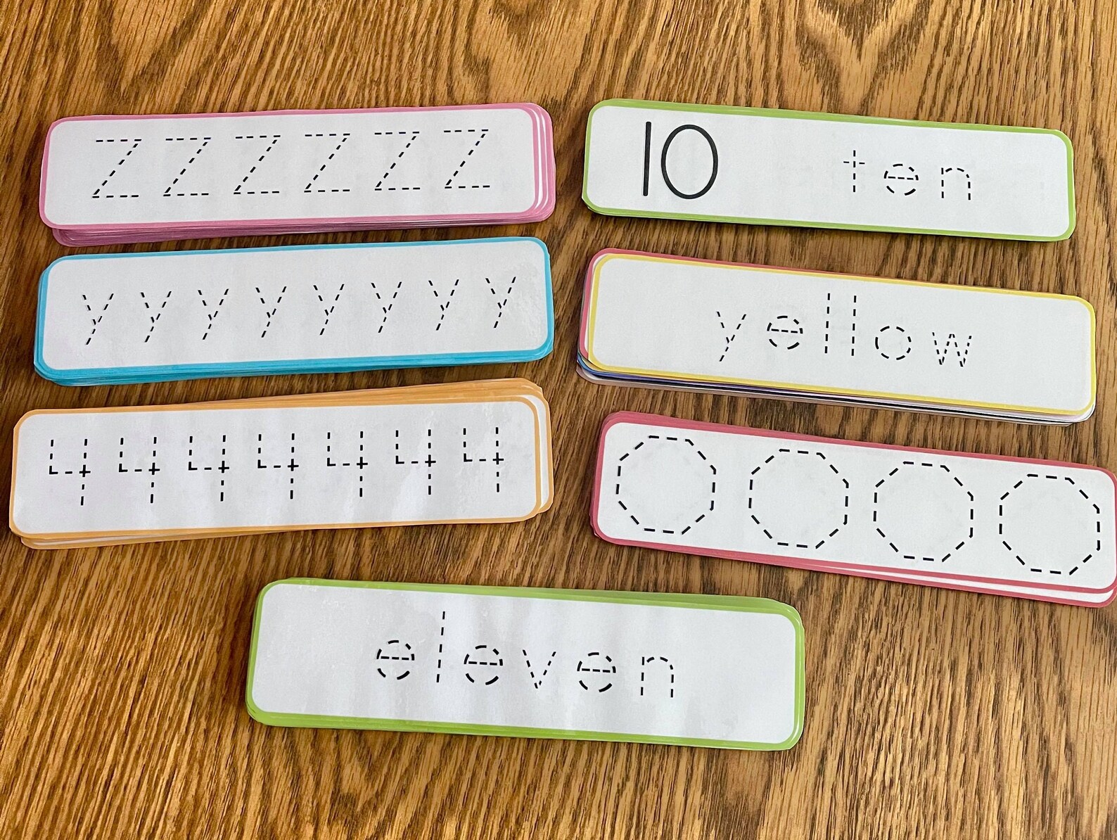 Tracing Cards Tracing Strips Letter Tracing Number | Etsy