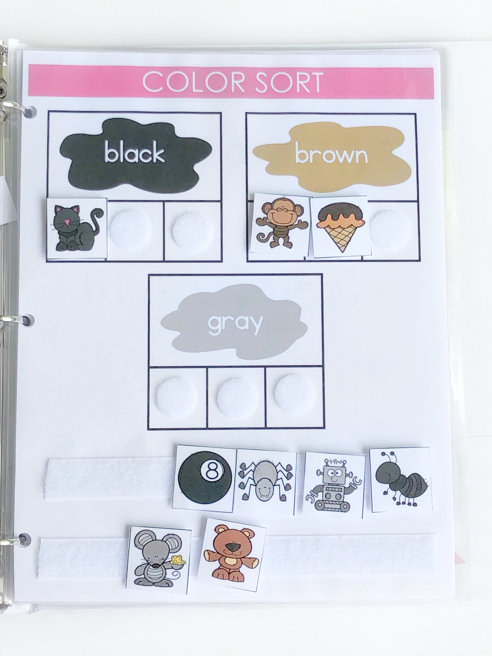 Color Sorting Worksheets Color Sorting Sorting Games Color - Etsy