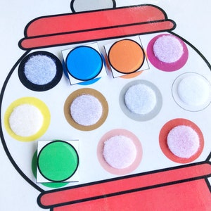 Gumball Color Matching Busy Book: Preschool Learning (digital Download ...