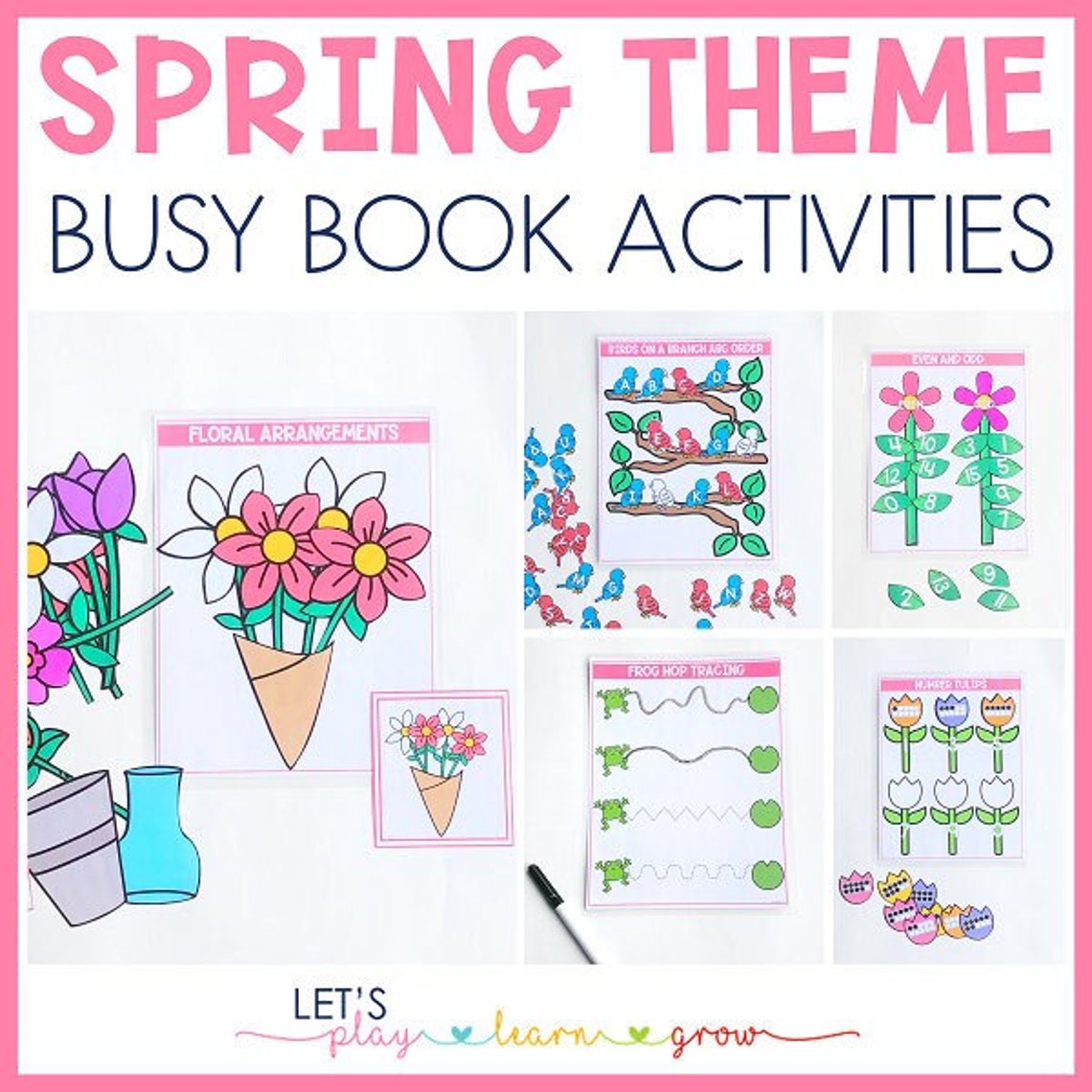 Spring Themed Busy Binder Activity Binder Homeschool - Etsy