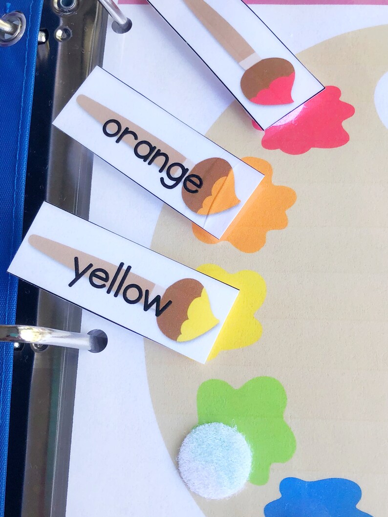 Color Matching Busy Book: Preschool Learning Activity (digital Download ...