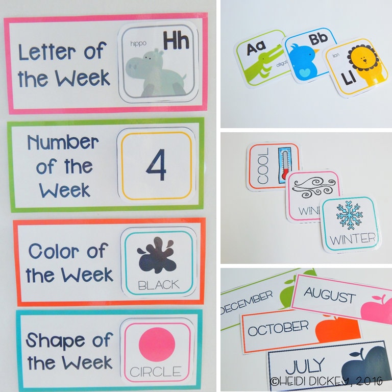 Calendar Board Circle Time Board Kit Calendar Activities | Etsy Canada