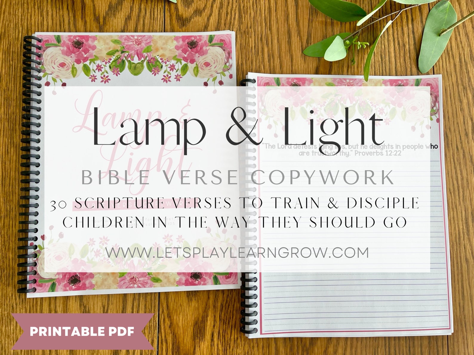 Lamp & Light Bible Verse Copy Work NIV Bible Verse Writing Scripture ...