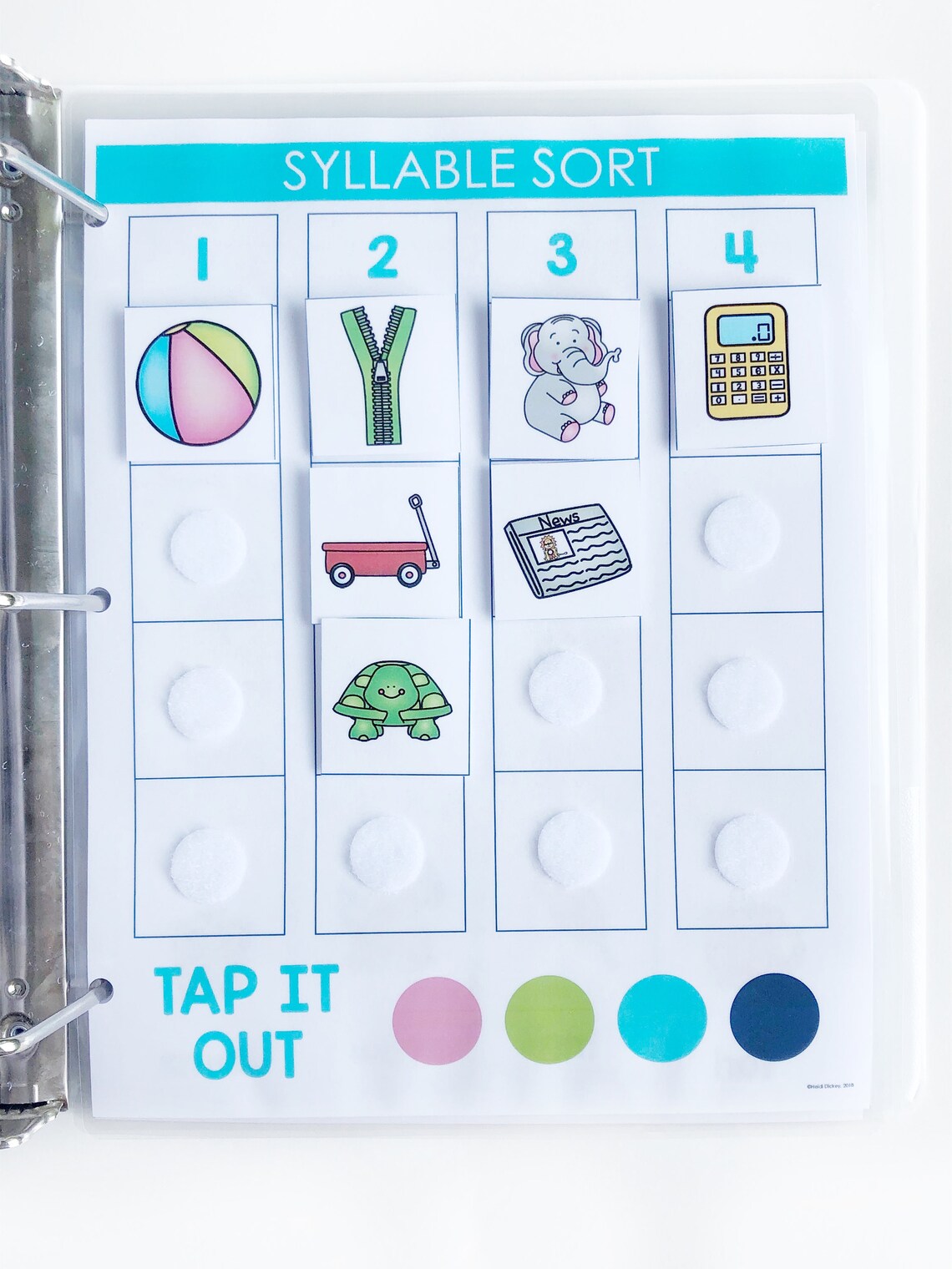 Literacy Activity Binder: CVC Words, Rhyming, Sight Words (printable ...
