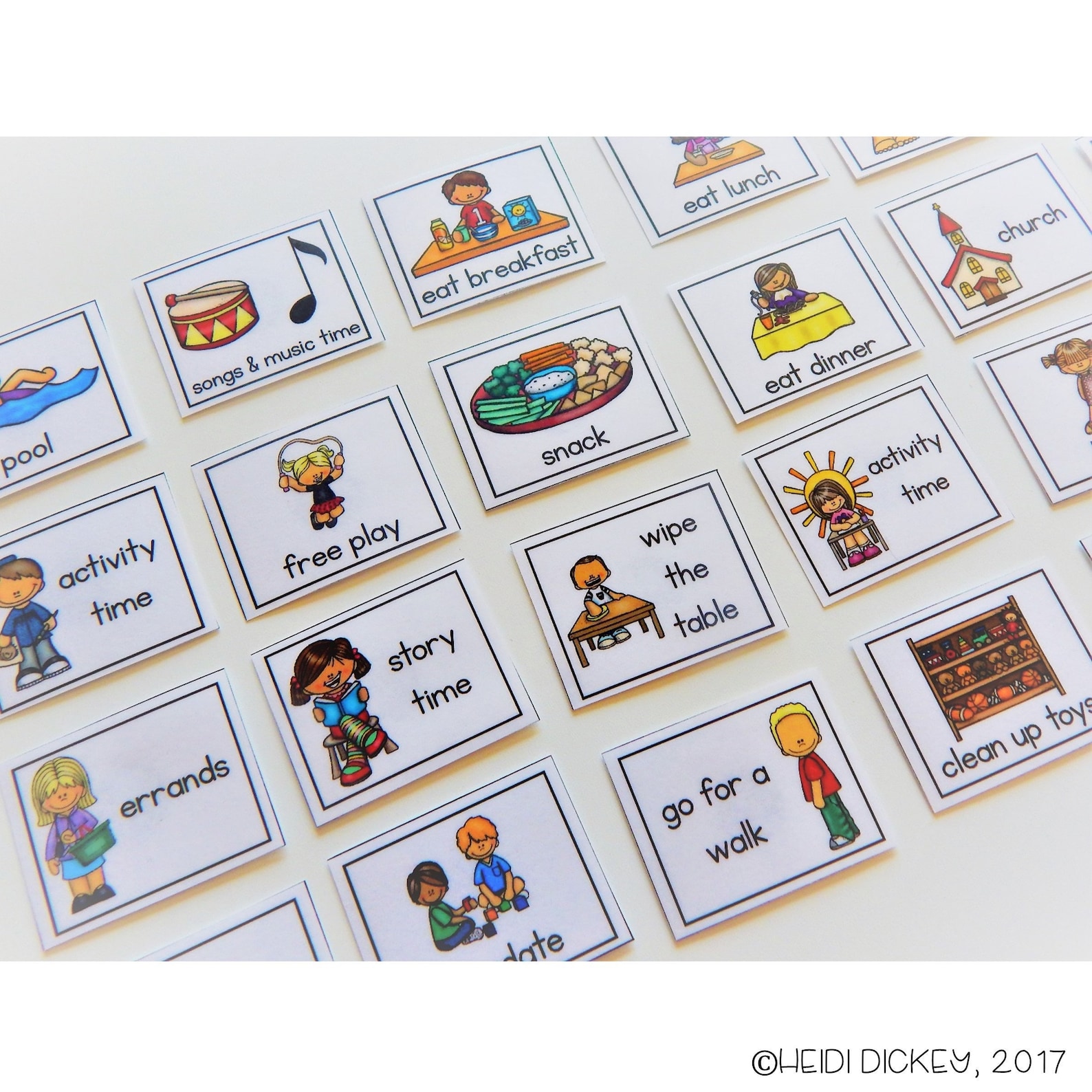 Visual Schedule Cards Daily Rhythm Cards 236 Visual - Etsy UK