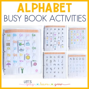 Letter Busy Binder, Letter Activity Binder, Letter Activities ...
