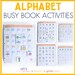 Letter Busy Binder, Letter Activity Binder, Letter Activities ...