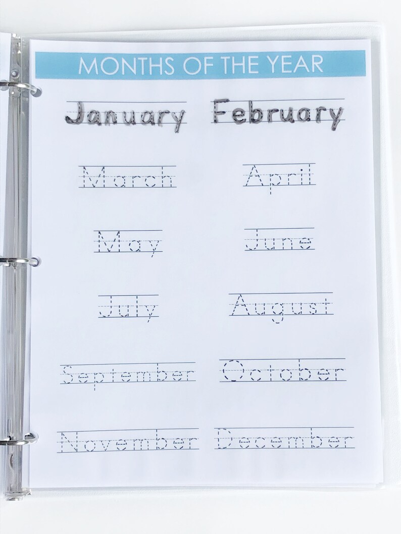 All About Me Busy Binder Calendar Busy Binder Calendar | Etsy Canada