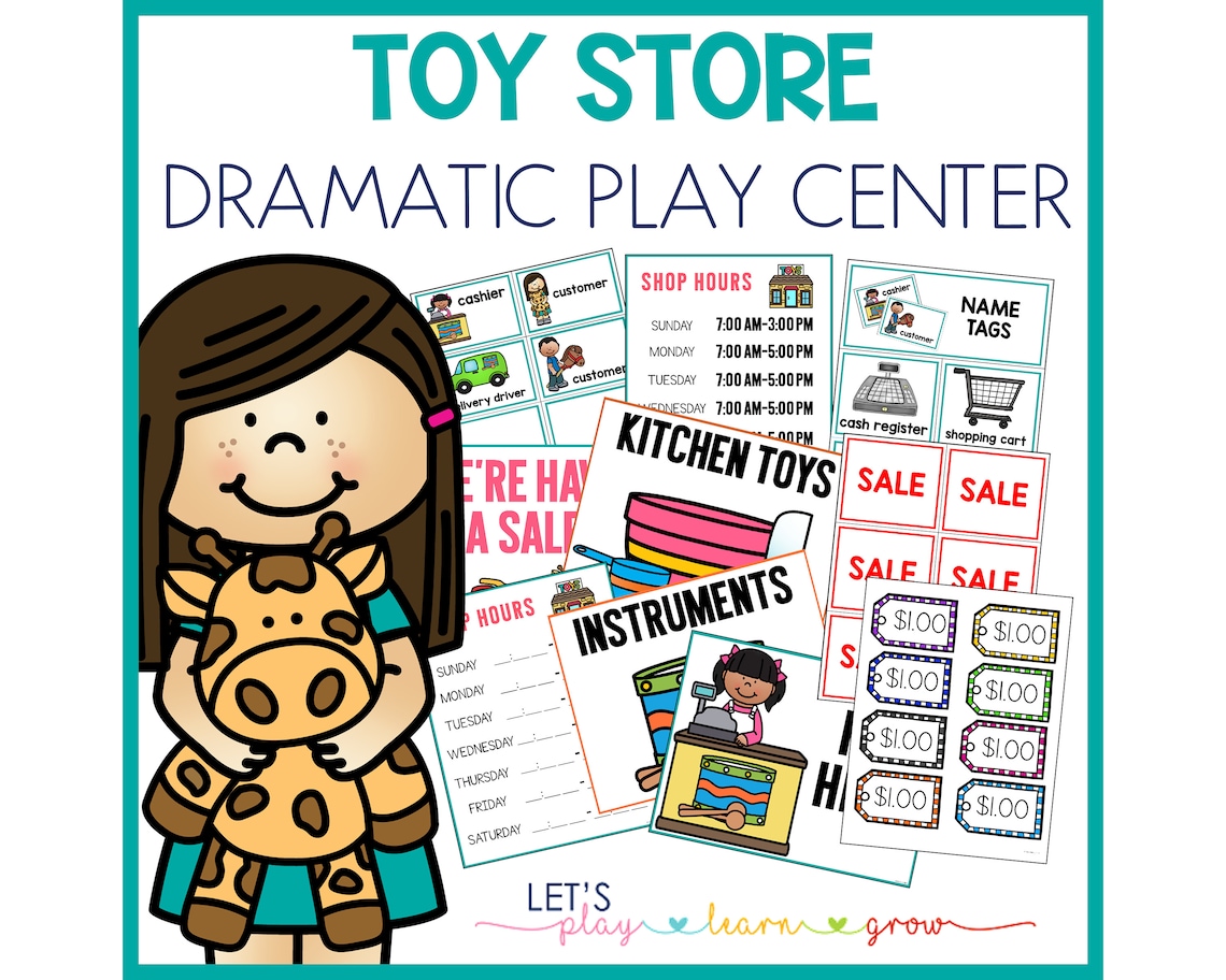 Toy Store Dramatic Play Center Kit: Pretend Play (digital Download) - Etsy