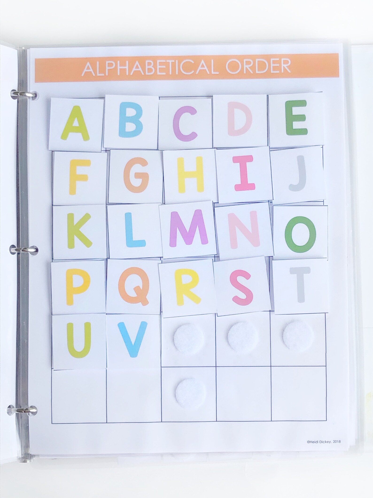 Letter Activity Busy Binder: Preschool Alphabet Learning - Etsy