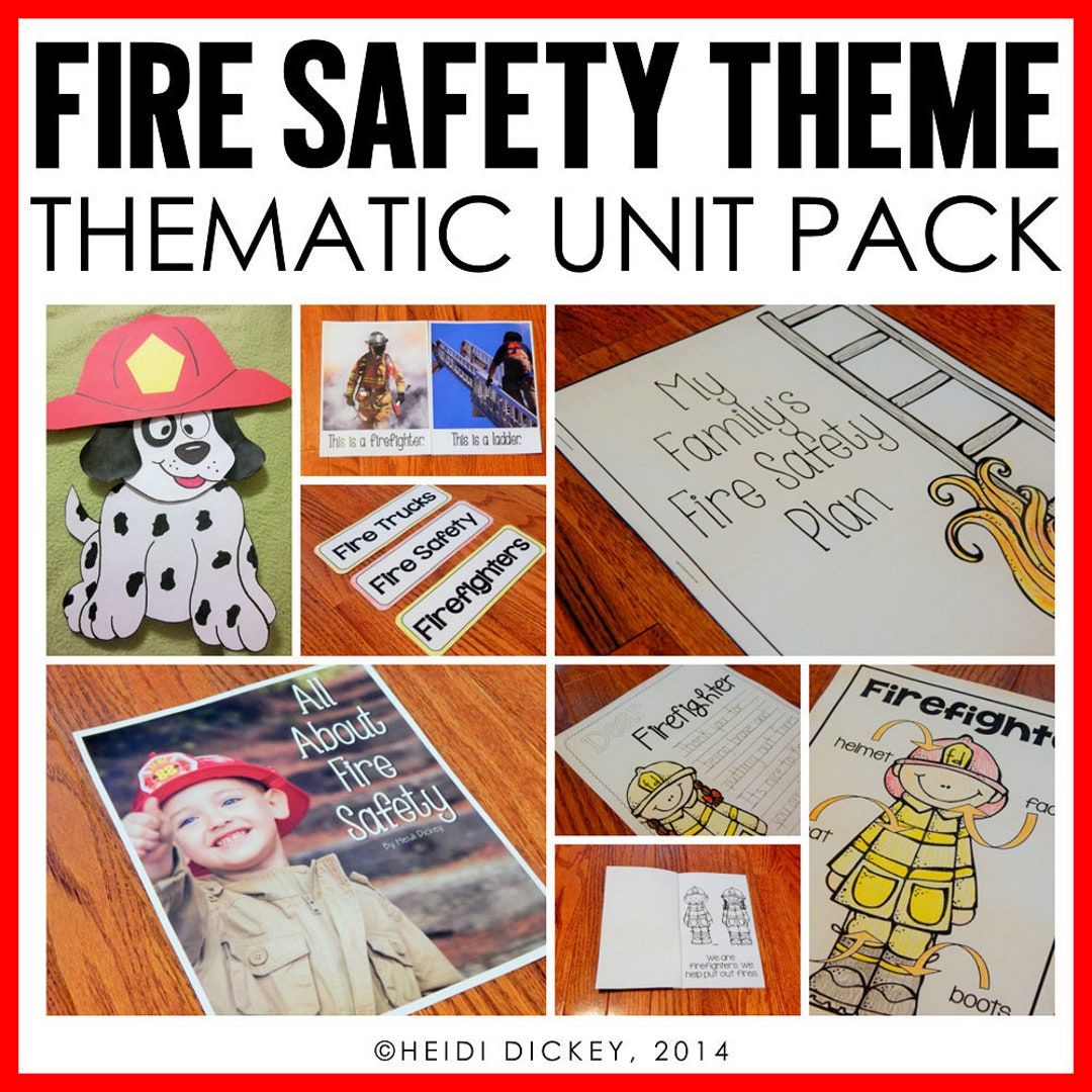 Fire Safety Thematic Unit: Homeschool Activities - Etsy