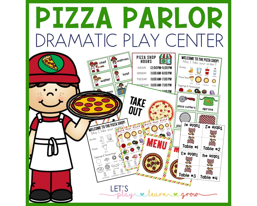 Pizza Shop Dramatic Play Center Kit - Etsy