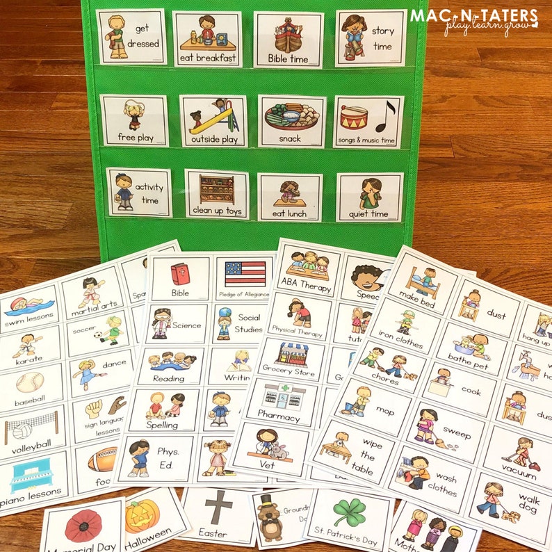 Visual Schedule Cards Daily Rhythm Cards 236 Visual | Etsy