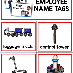 Airport Dramatic Play Center Kit: Pretend Pilot, Passport, & Boarding ...