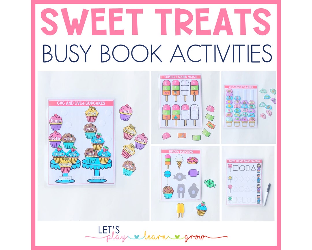 Sweet Treats Themed Busy Binder, Activity Binder, Homeschool, Preschool ...