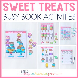 Sweet Treats Themed Busy Binder, Activity Binder, Homeschool, Preschool ...