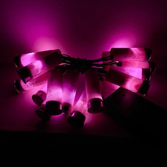 Shotgun Shell LED Battery Operated 20 Count Pink Light Strand | Etsy