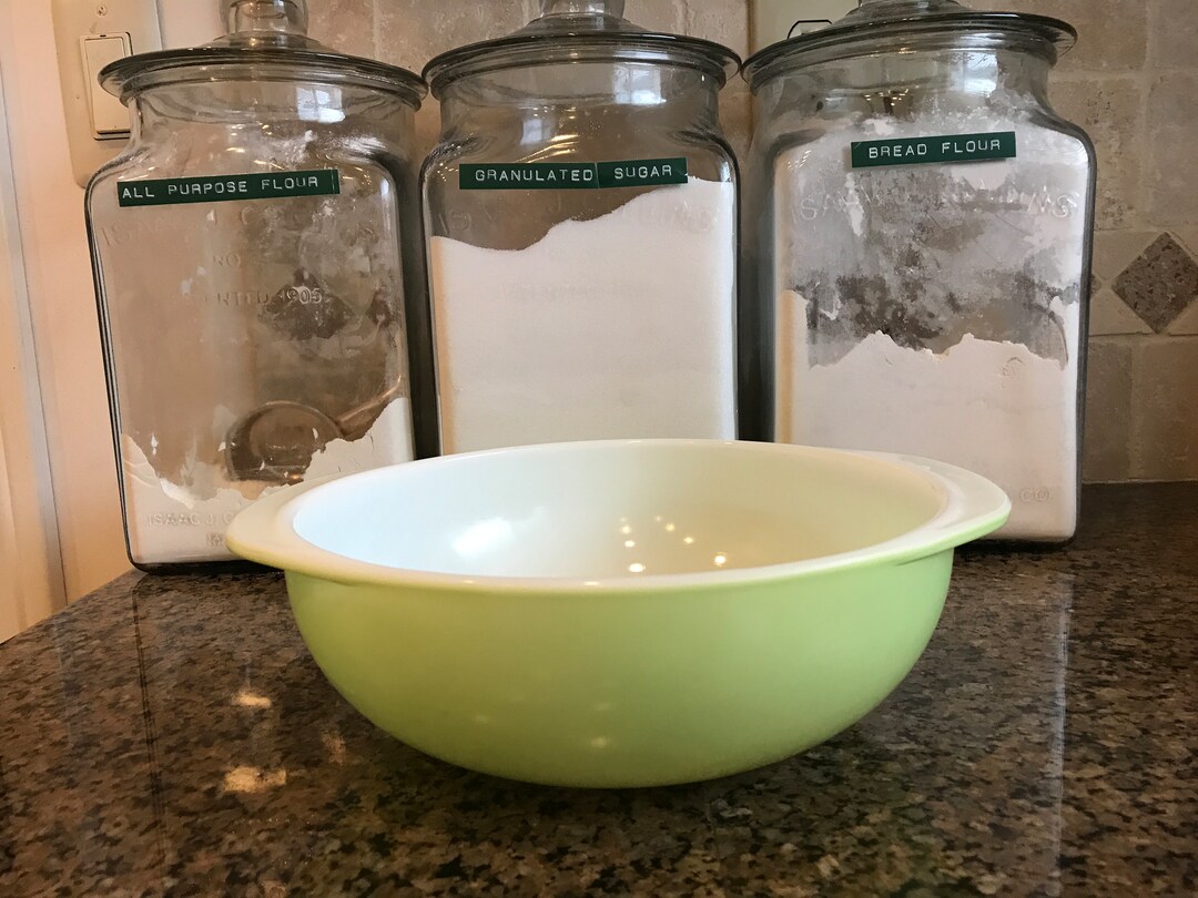 Vintage Pyrex Lime Green Serving Bowl/w Handles/2 Quart 024 - Etsy