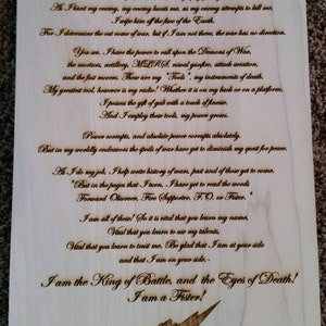 Laser Engraved Army Fister Plaque | Etsy