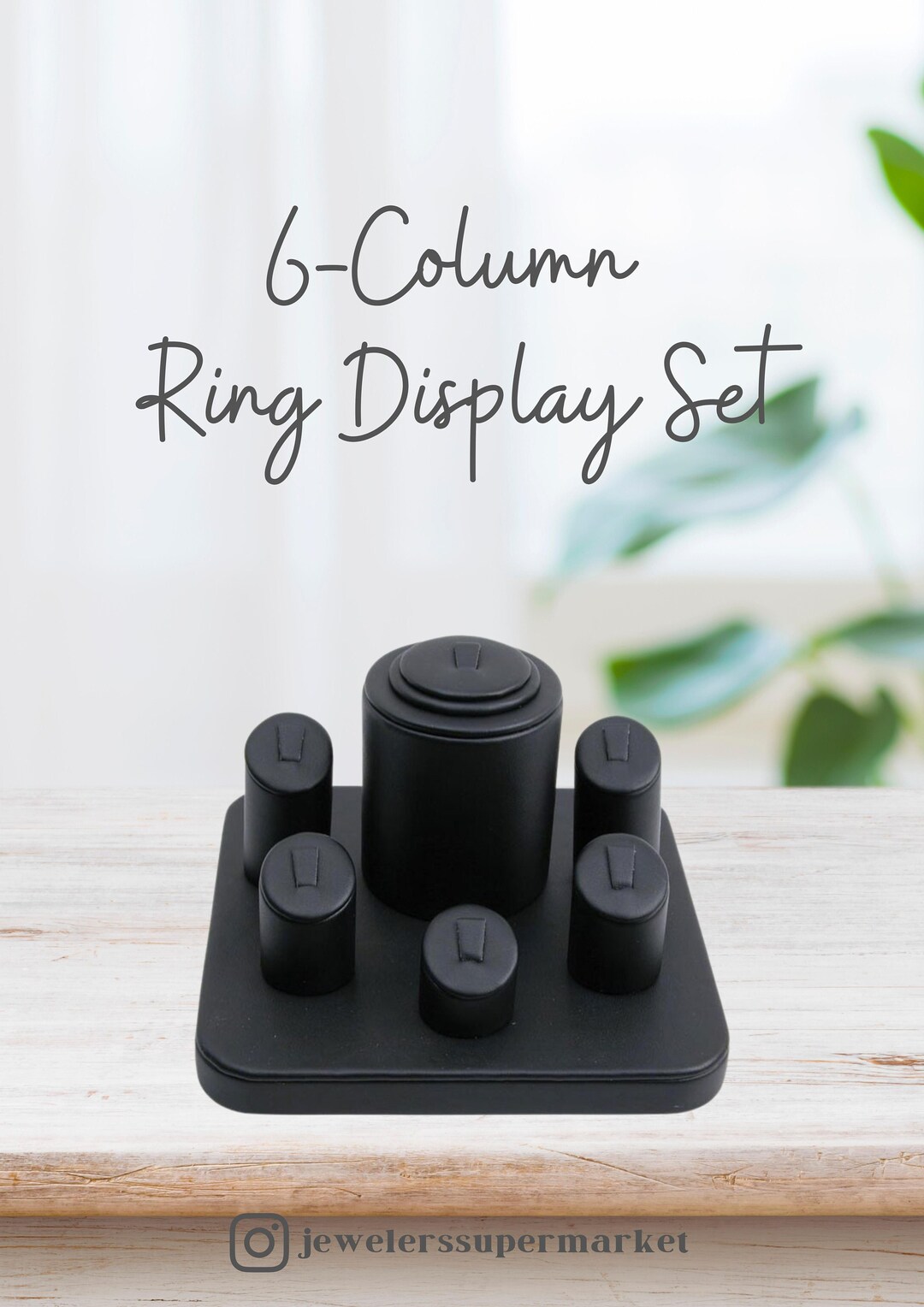 Ring Display Set | 6 Ring Columns | Jewelry Holder | Jewelry Shop ...