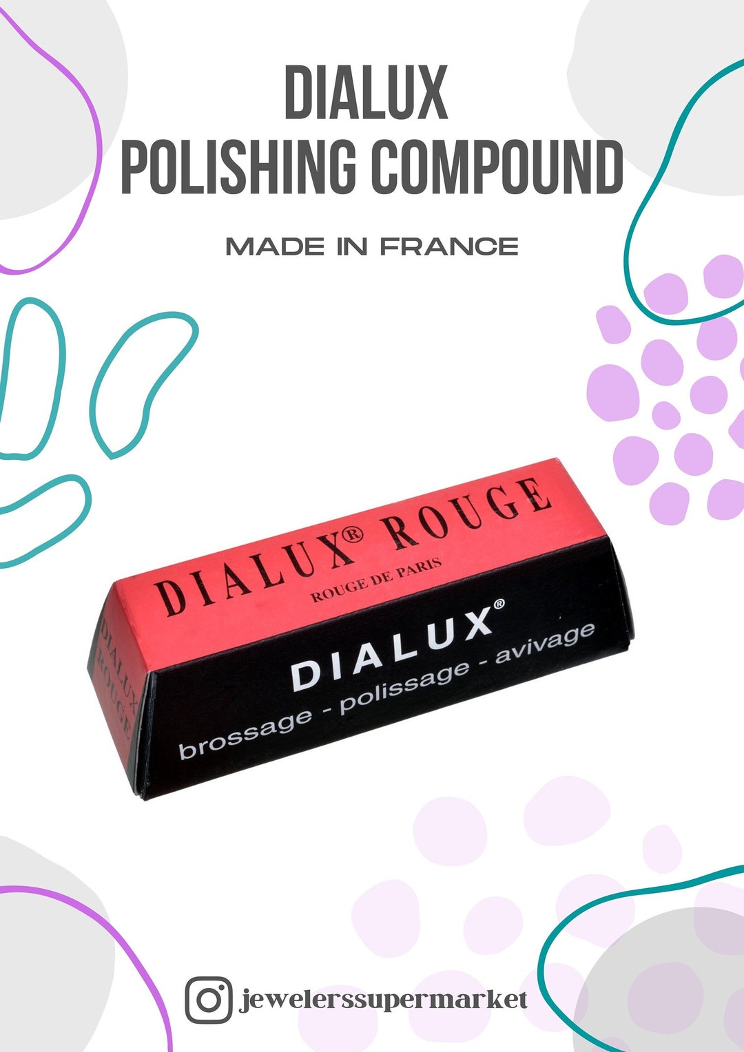 Dialux Blanc 4OZ, Super Finishing Yellow Color Metals, Red Polishing ...