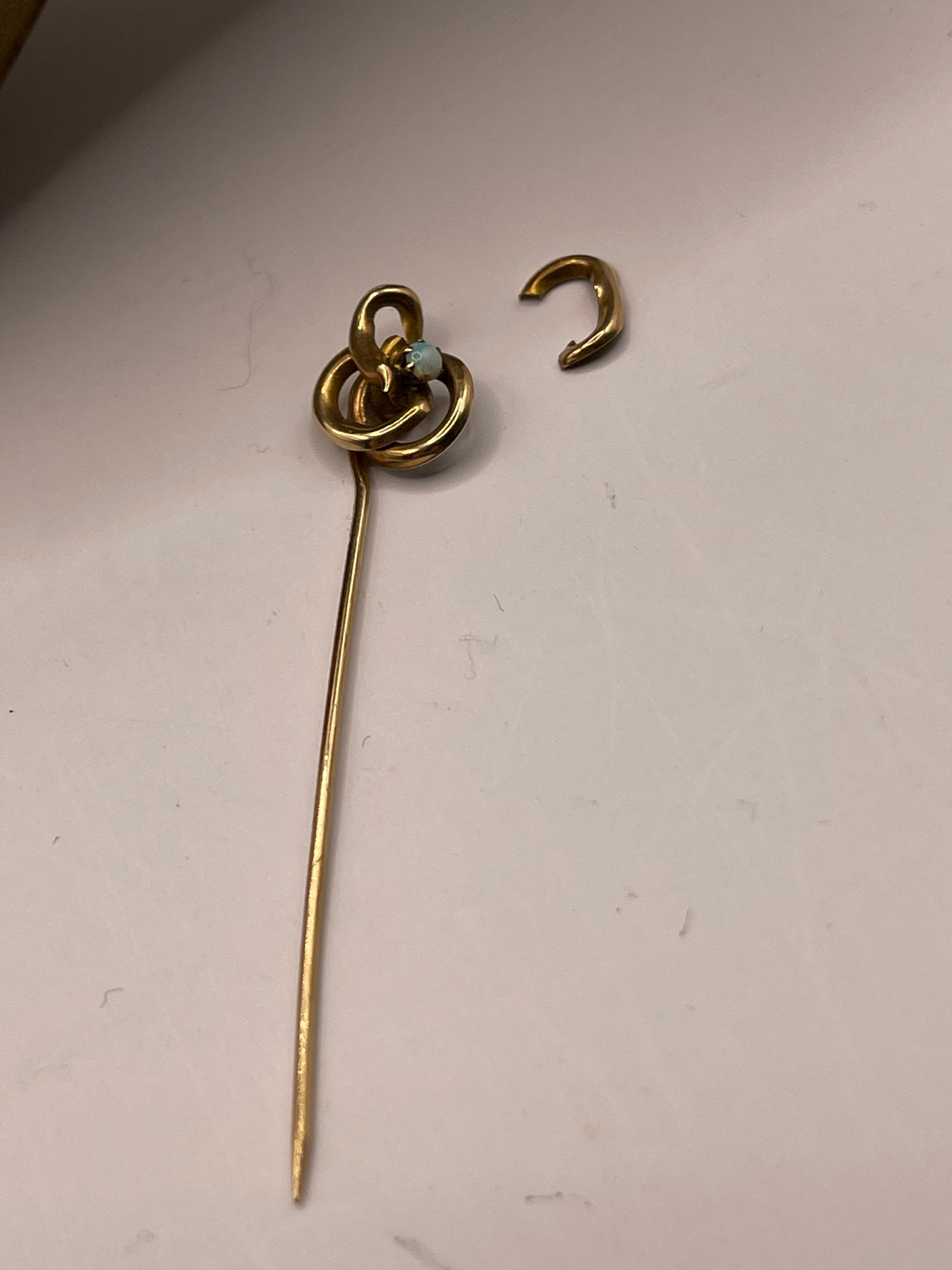 Victorian Antique 10K Gold Hat Pins Lapel Pins Stick Pins With Pin ...