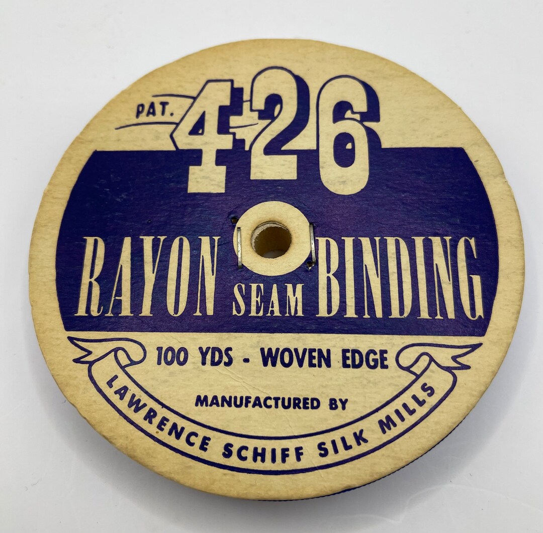 Lawrence Schiff Silk Mills 1/2 Rayon Seam Binding Vintage 1960s Blue - Etsy