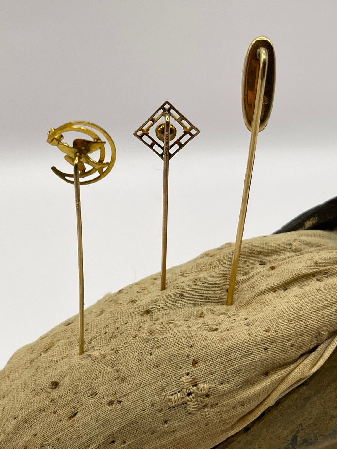 Victorian Antique 10K Gold Hat Pins Lapel Pins Stick Pins With Pin ...