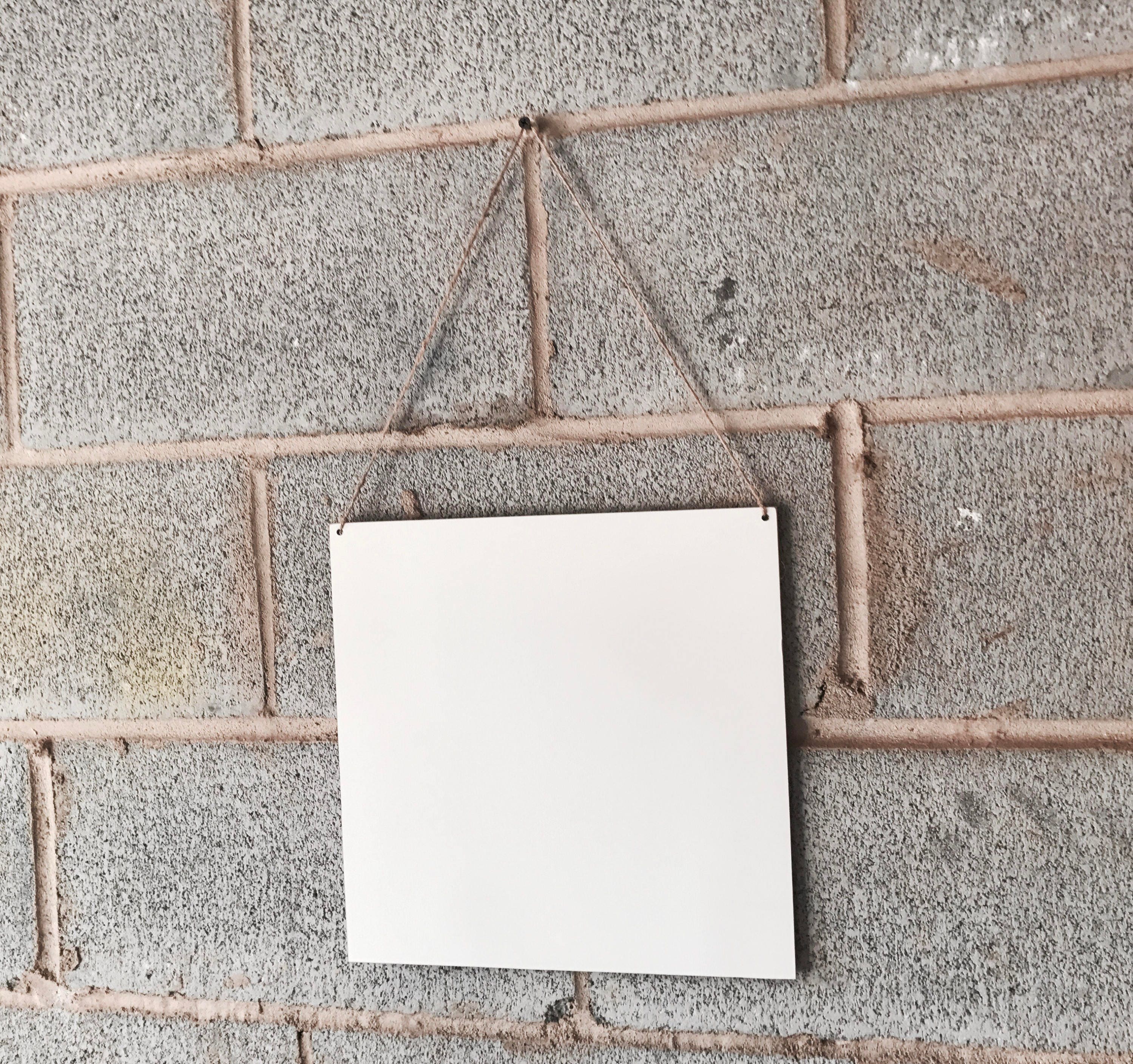 FROSTED Hanging Whiteboard Sign 12 x 12 | Etsy