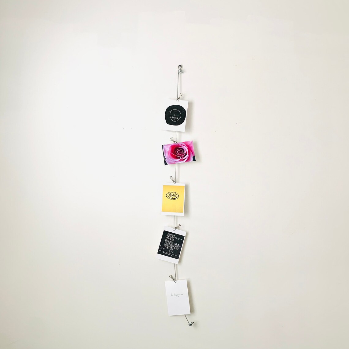 DOWNTOWN Vertical Cable Photo Holder Industrial Metal - Etsy