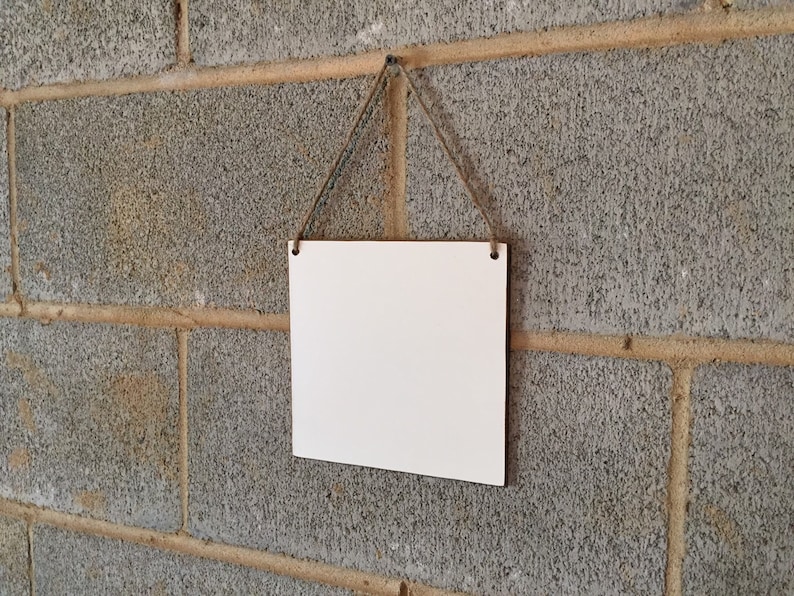 COCONUT Hanging Whiteboard Sign 7 X 7 Tags | Etsy