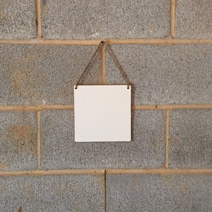 COCONUT | Hanging Whiteboard Sign - 7" X 7", Tags, Signs, Office, Dorm ...