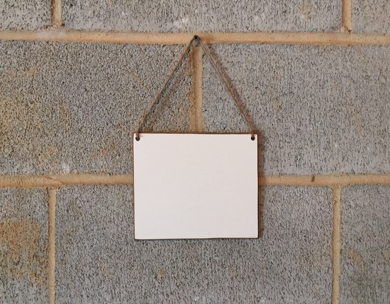 CREME Hanging Whiteboard Sign 7 X 6 Tags - Etsy UK