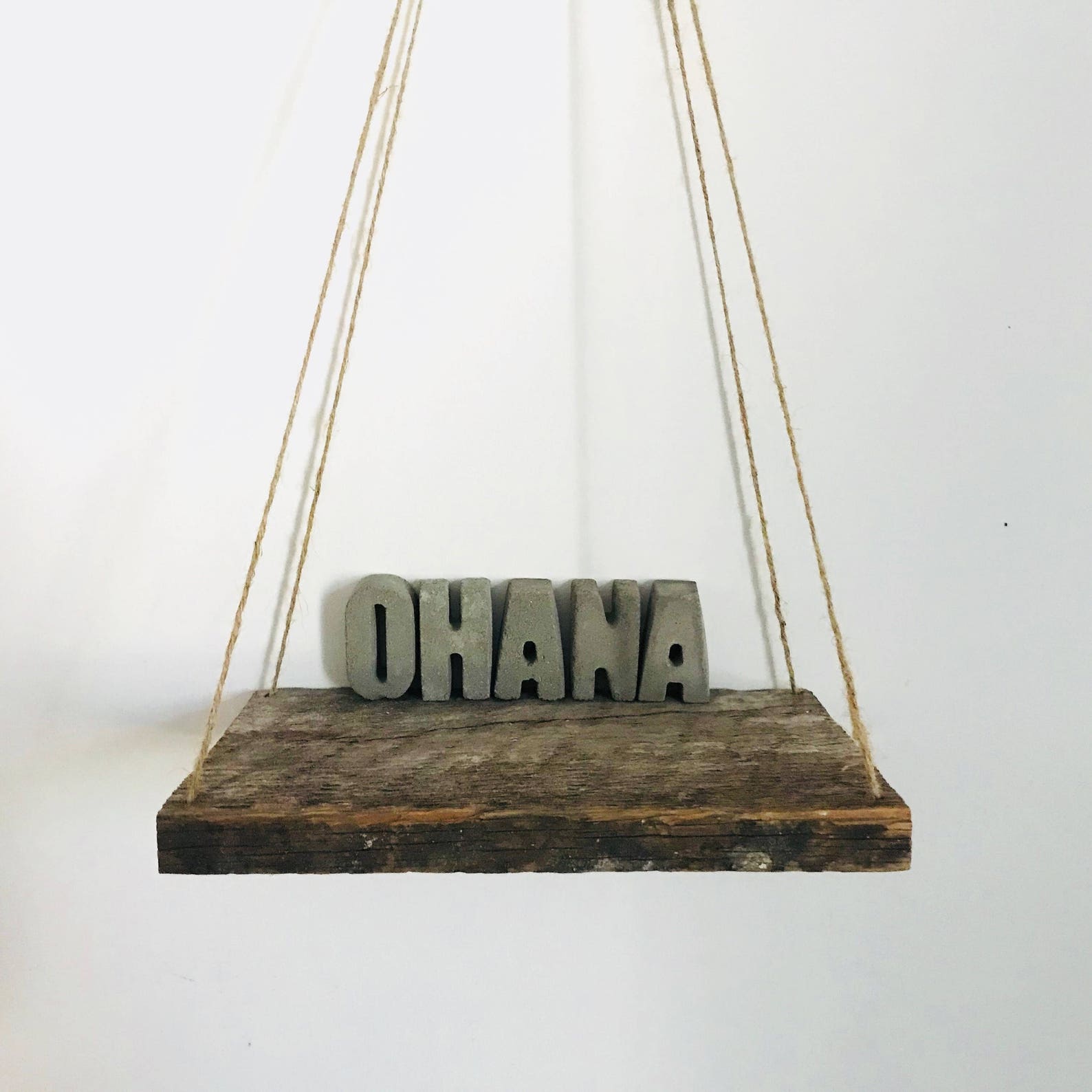 Ohana Concrete Letters Industrial Decor Beach Decor Urban - Etsy