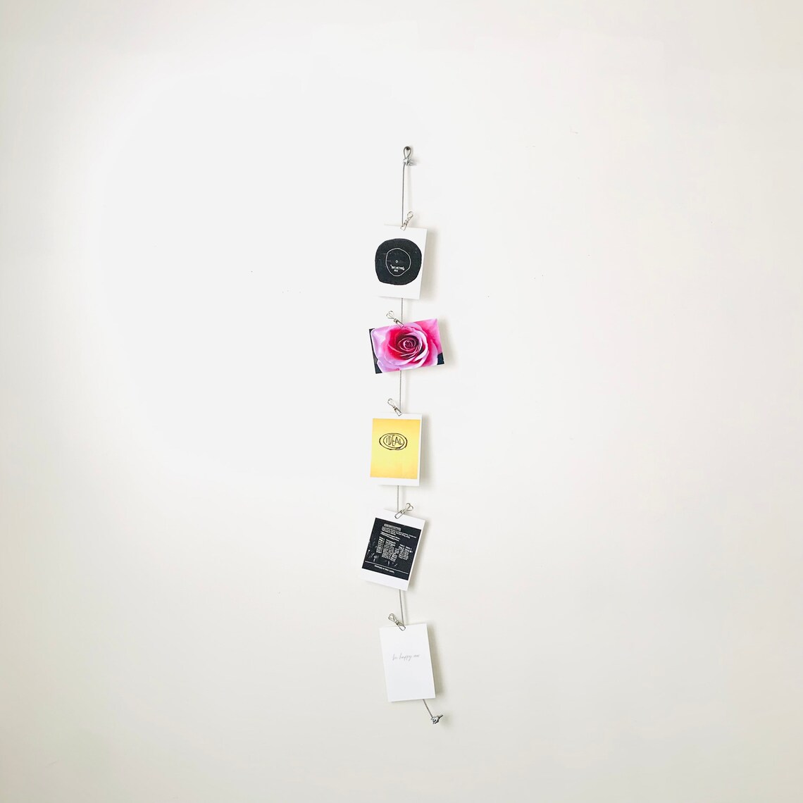 DOWNTOWN Vertical Cable Photo Holder Industrial Metal - Etsy