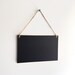 ASH | Hanging Chalkboard Sign - 9" X 6", Wedding Signs, Office Sign ...