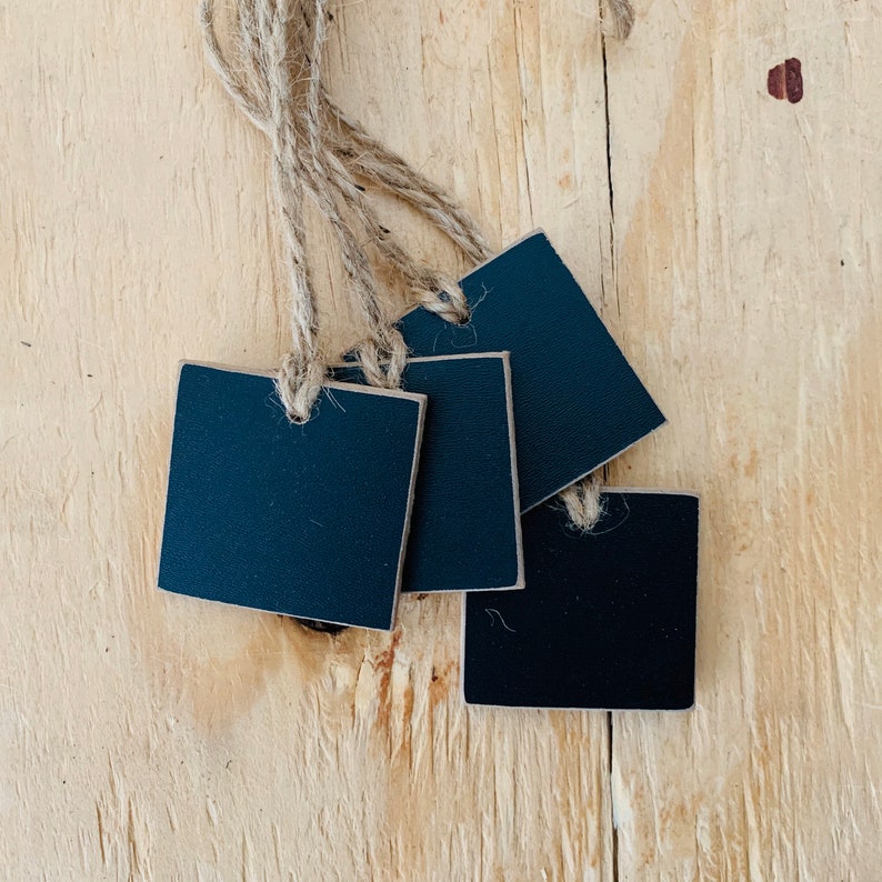 MINI | Chalkboard Tags, Signs, Labels - Set of 4, 2" X 2" Wedding Signs ...
