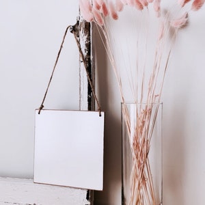 COCONUT | Hanging Whiteboard Sign - 7" X 7", Tags, Signs, Office, Dorm ...