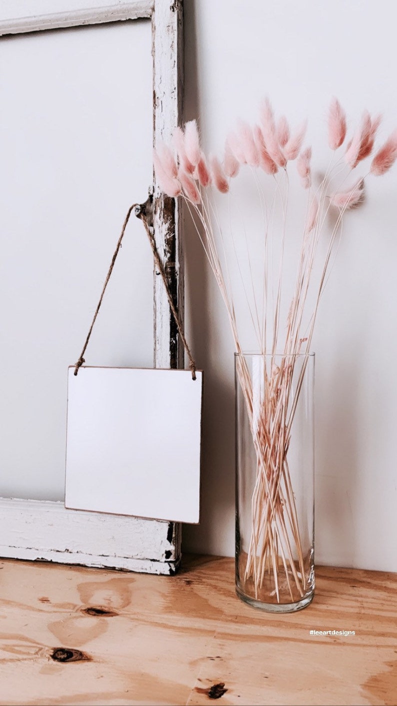 COCONUT Hanging Whiteboard Sign 7 X 7 Tags | Etsy