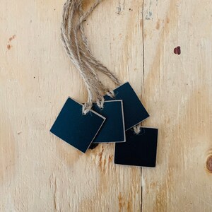 MINI | Chalkboard Tags, Signs, Labels - Set of 4, 2" X 2" Wedding Signs ...