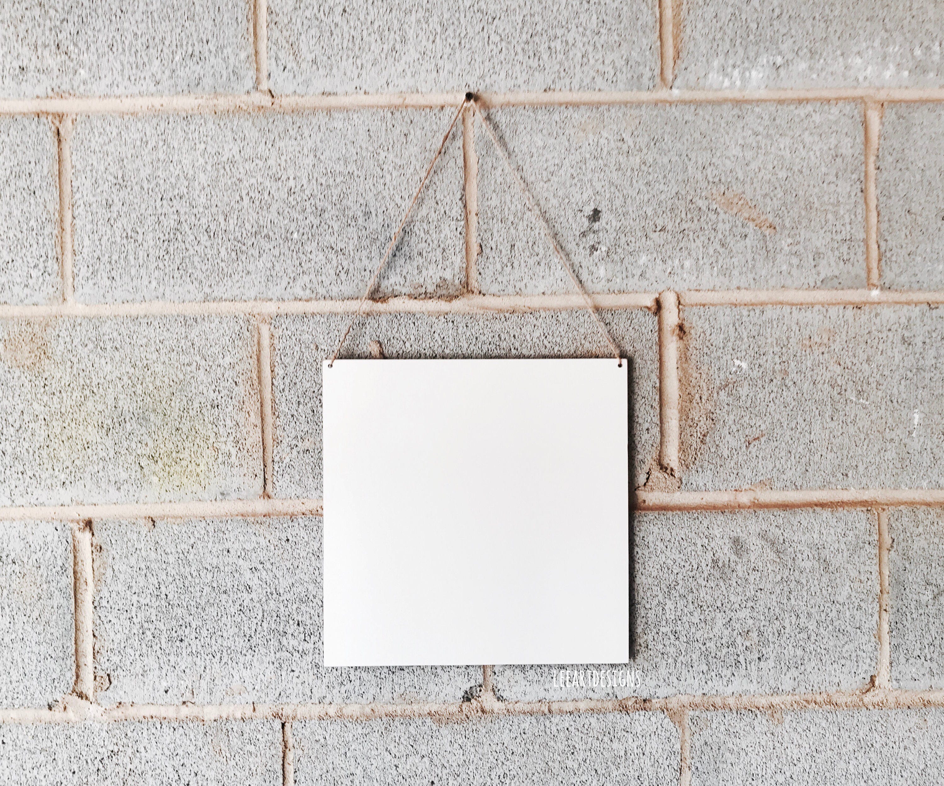 FROSTED | Hanging Whiteboard Sign - 12" X 12", Erasable Sign, Office ...