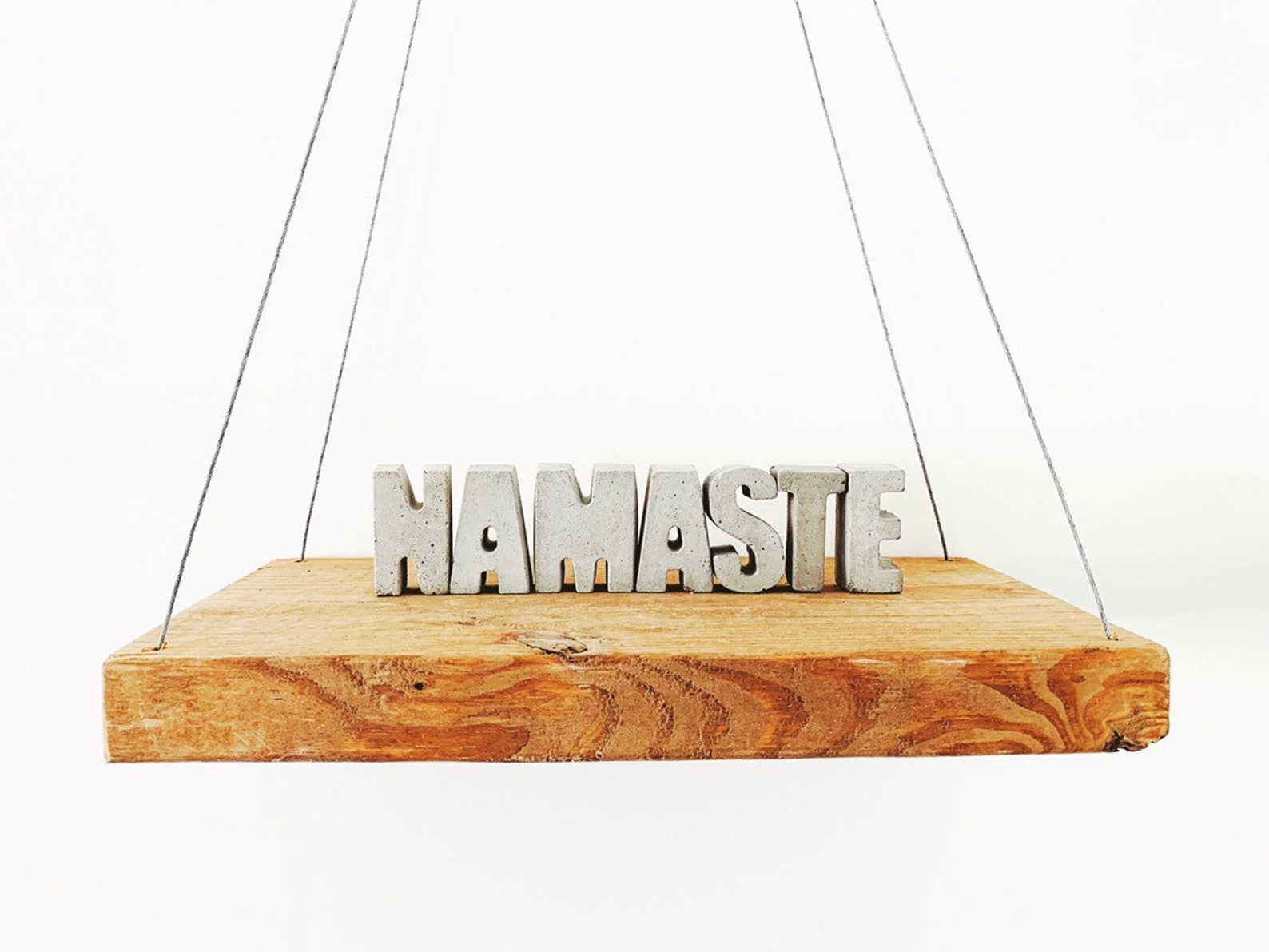 Namaste, Concrete Letters, Industrial Decor, Beach Decor, Urban Decor ...