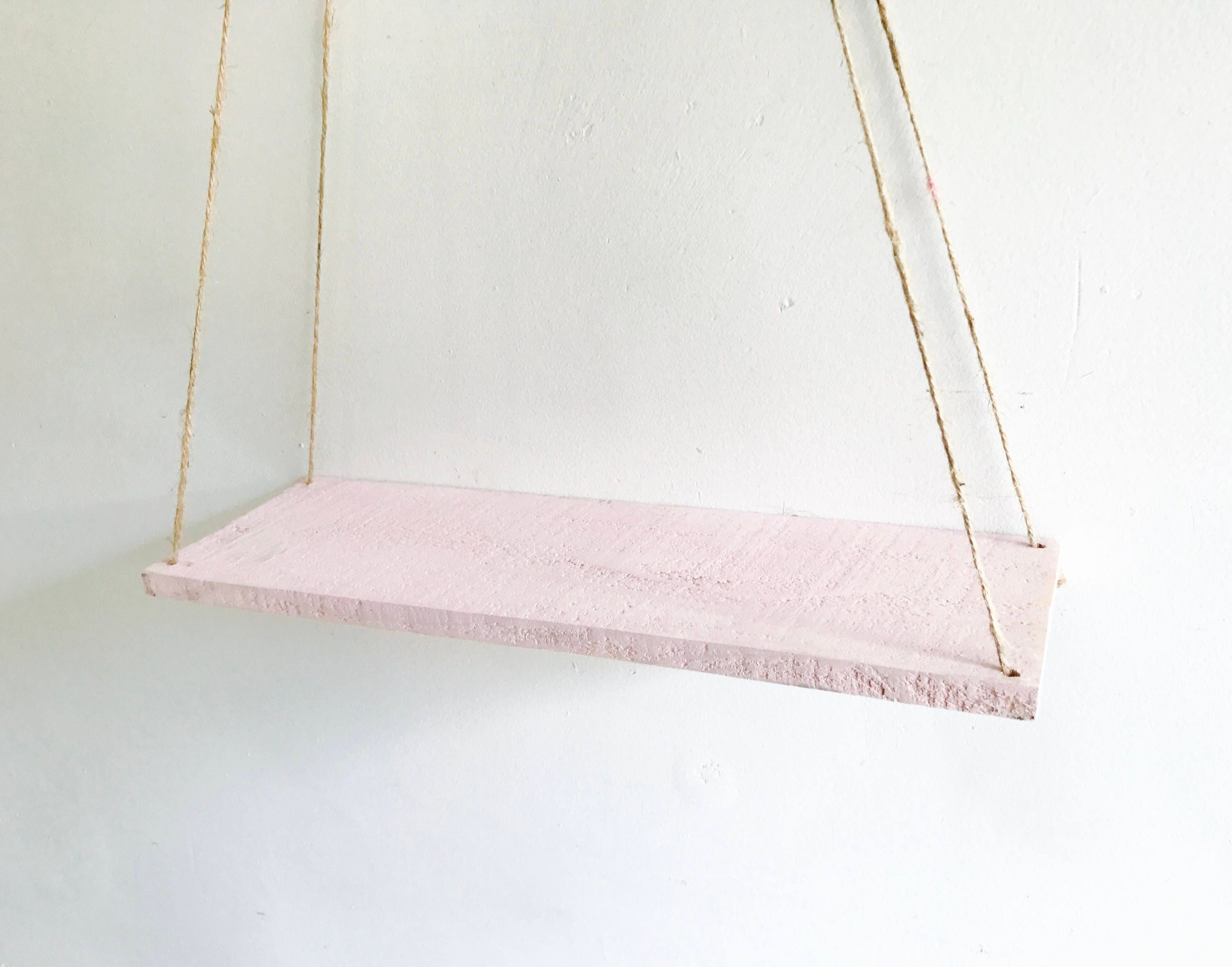 BALLET | Hanging Pallet Shelf, Beach Decor, Wood, Floating Shelf, Swing ...