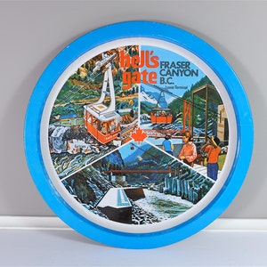 Vintage Round Metal Hell's Gate Fraser Canyon BC Canada - Etsy