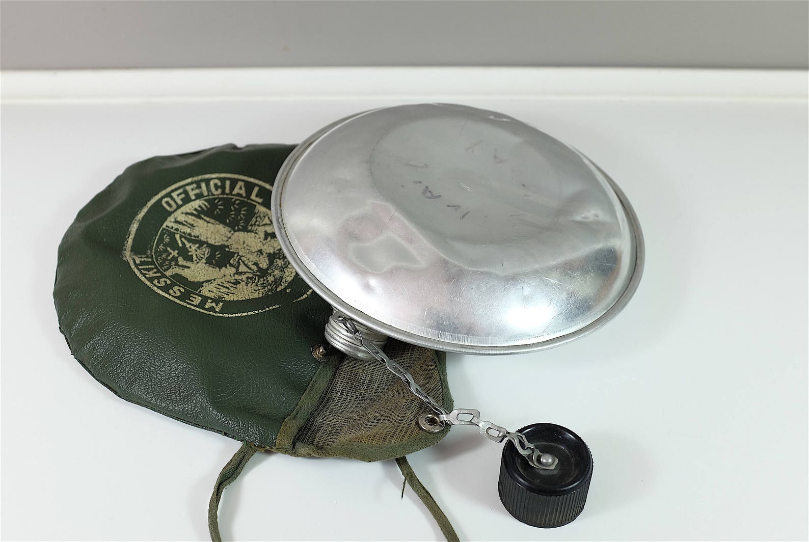 Gourde de scout vintage ronde en métal avec bouchon qui se visse Gourde ...